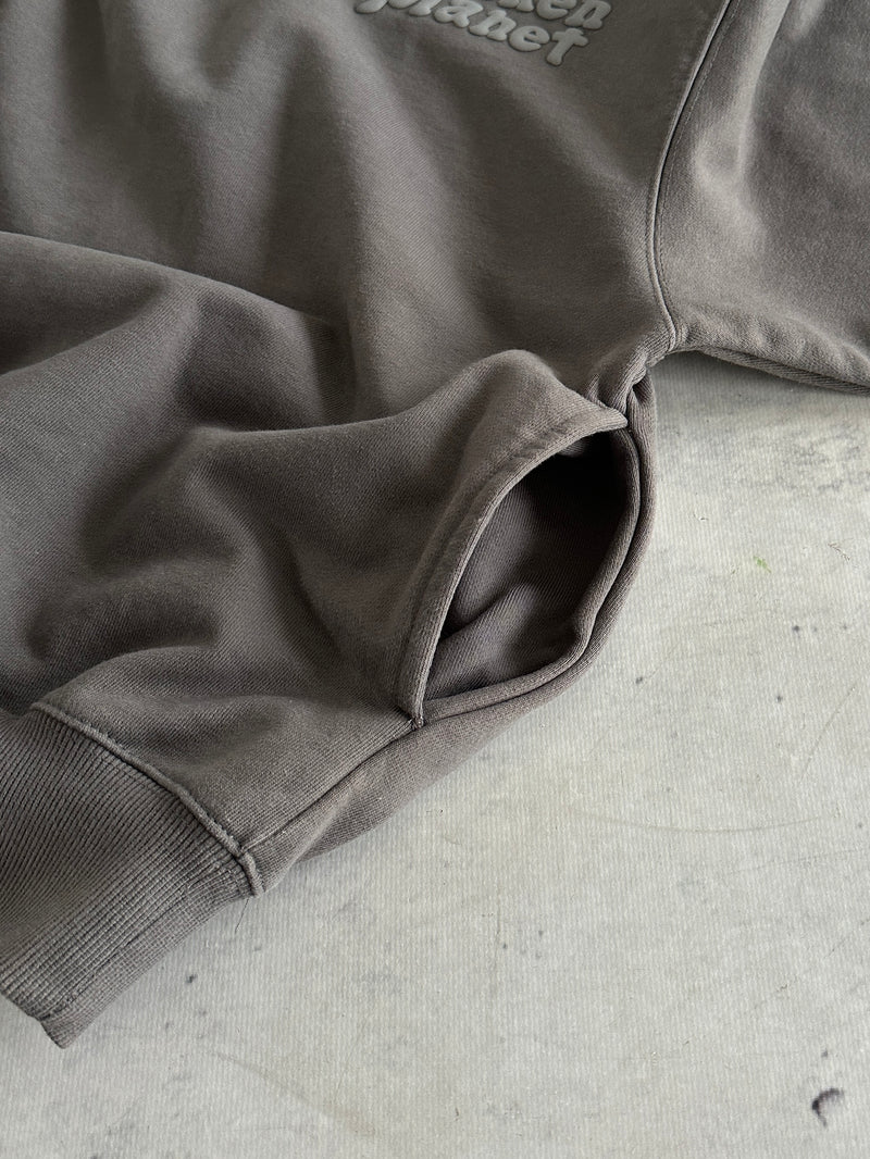 Broken Planet Heavyweight 1/4 Zip Pullover Sweatshirt (S) – Smooth Cactus