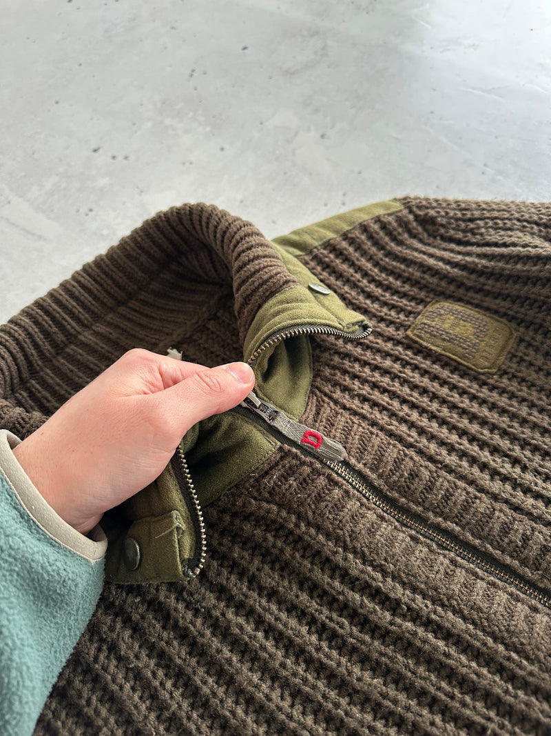 Diesel Wool Chunky Knit Zip Up Jumper (S) – Smooth Cactus